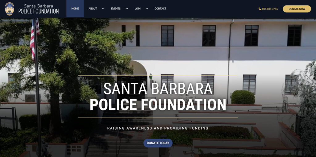Santa Barbara Police Foundation - Ameravant Web Design